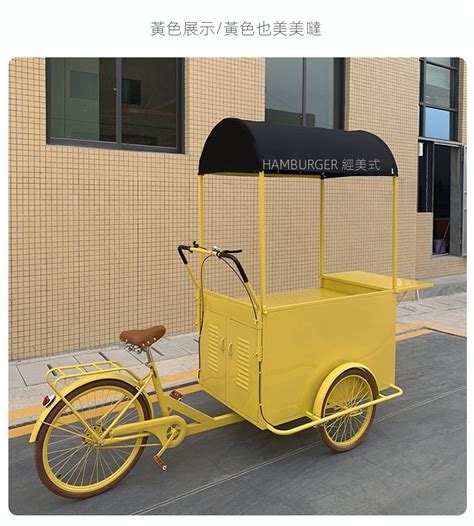 免運 可開發票 夜市擺攤餐車 網紅鐵藝移動手推車炸串鹵菜烤面筋多功能餐車戶外景區美食售賣車 推車 移動三輪車 蝦皮購物