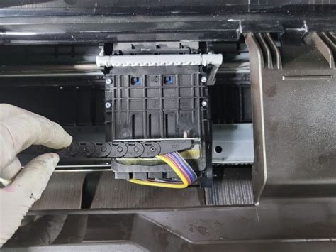 경남 진주시 플로터 출장수리 Hp T120 플로터 무한잉크 신규 호스 교체 및 프린터 헤드 분해 수리