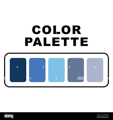 Vector Illustration With Palette Color Matching Palette Fashion Trend Color Guide Palette Rgb