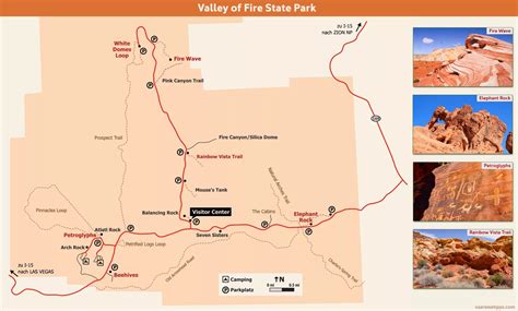 Map Of Valley Of Fire Valley Of Fire Rock Valley State Parks