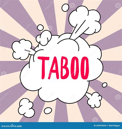 Writing Displaying Text Taboo Internet Concept A Social Or Religious