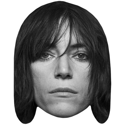 Patti Smith Bw Mask Celebrity Cutouts