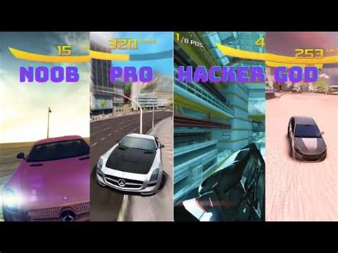 Asphalt 8 Noob Vs Pro Vs Hacker Vs God YouTube