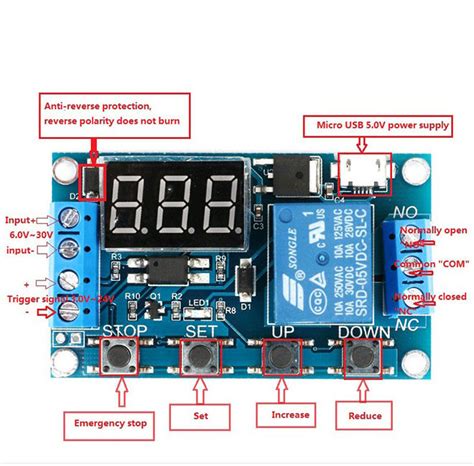 Trigger Delay Control Relay Module Channel One Relay Module