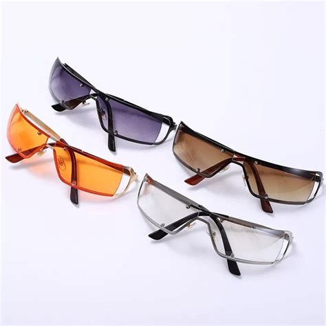 Wrap Around Sunglasses Rimless Wrap Sunglasses Y2k Etsy Wrap Around Sunglasses Rimless Wrap Sunglasses Y2k Etsy