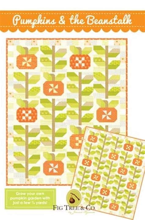 Pumpkins And The Beanstalk Quilt Pattern Etsy