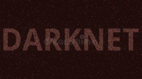 Darknet Text Consisting Of Many Symbols On Computer Monitor 3d Animation Stock Footage Video