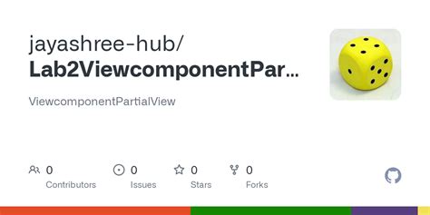 Github Jayashree Hublab2viewcomponentpartialview