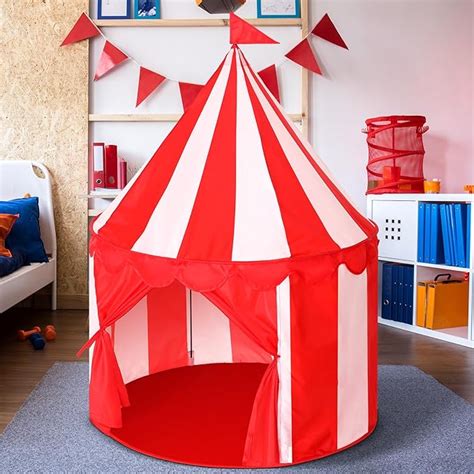 Ribbonlic Circus Tent Red Floor Play Circus Tent Large