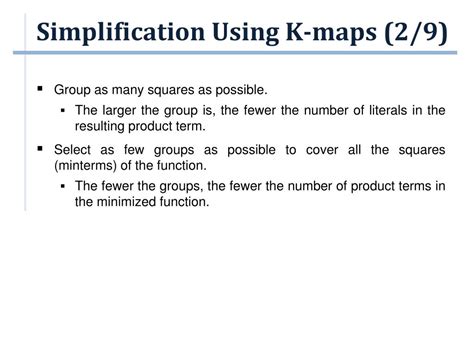 Ppt Simplification Using K Maps Powerpoint Presentation Free