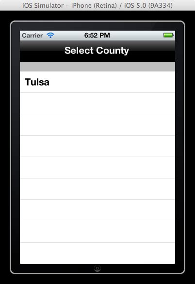 uitableview switching from tabbar to a single table view and return