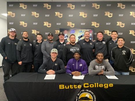 Three Butte College Football Players Continue On To Division Ii Chico