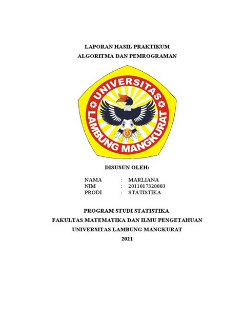 Marliana 2011017320003 Uts Algoritma Dan Pemrograman Pdf Teknologi And Rekayasa