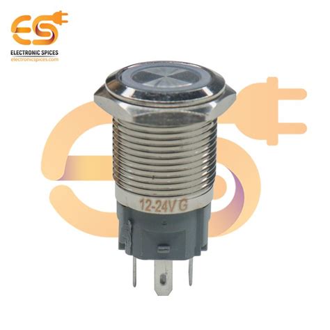 Buy 16mm 12 24V Ring Light Non Lock Push Button Metal Switch