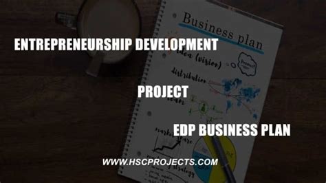 Entrepreneurship Development Project Edp Business Plan