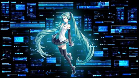 Lovely Miku Blue Hair