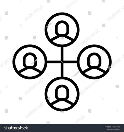 Network Icon Line Art Style Design Stock Vector Royalty Free 2170680063 Shutterstock