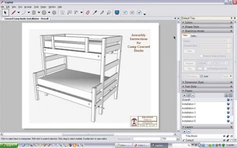 Installation Instructions In SketchUp Layout FineWoodworking