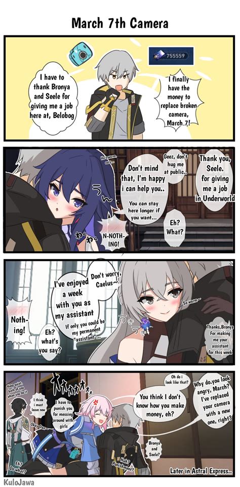 Trailblazer March 7th Dan Heng Caelus Bronya Rand And 1 More Honkai And 1 More Drawn By