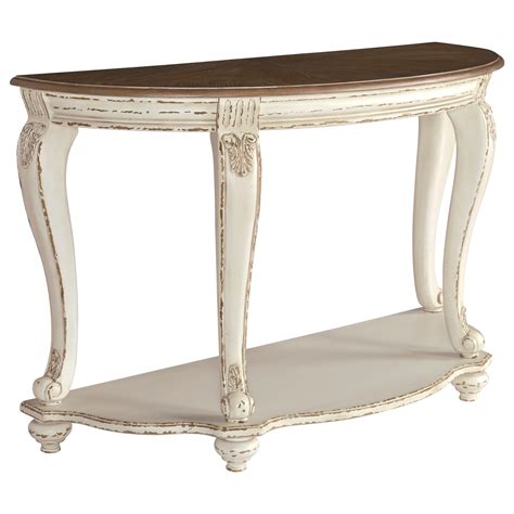 Signature Design By Ashley Realyn Two Tone Sofa Table Royal Furniture