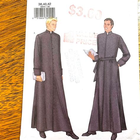 Priest Vestment Sewing Pattern Etsy
