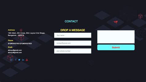 Responsive Contact Us Page Design Html And Css