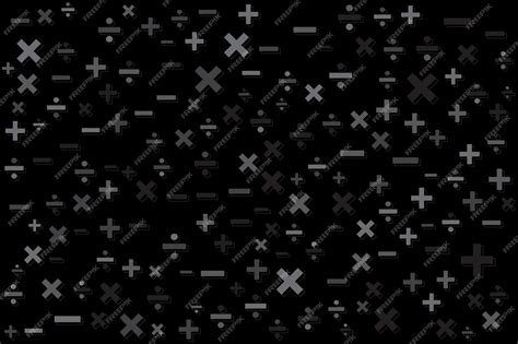 Premium Vector Mathematical Symbols Seamless Pattern Background