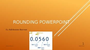 Rounding Powerpoint By Adrienne Barron TPT