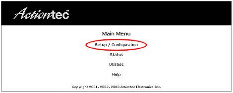 Montana Net ActionTec GT701wg Configuration