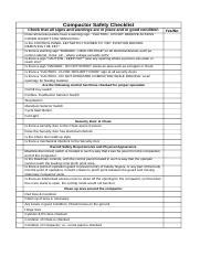 Compactor Safety Checklist Signs Warnings And Control Course Hero