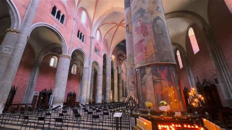 Inside Of Piacenza Cathedral Italy Stock Video Video Of Cathedral Santa 342034111