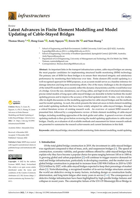 pdf latest advances in finite element modelling and model updating of