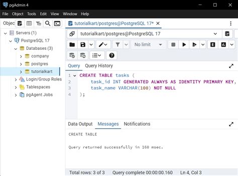 Postgresql Create Table With Primary Key Autoincrement