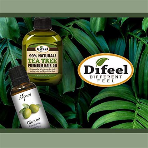 Difeel Premium Natural Hair Oil Peppermint Oil 25 Ounce Black Hair