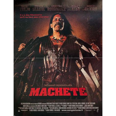 Affiche De Film Machete 40x54 Cm 2010 France