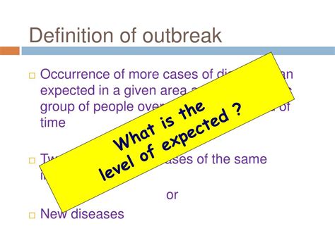 Ppt Principles Of Outbreak Invistigation Powerpoint Presentation Free Download Id 1408894