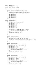 Java Array Practice Methods Manipulating Arrays With Java Util