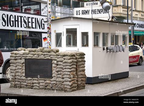 Berlin Germany March 27 2025 Checkpoint Charlie In Berlin