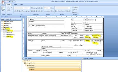Epicor 101 Ssrs Report Calculation Field With Difference Dataset