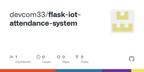 github devcom33 flask iot attendance system