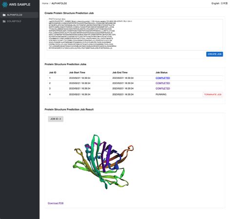 Running Protein Structure Prediction At Scale Using A Web Interface For Researchers Aws Hpc Blog