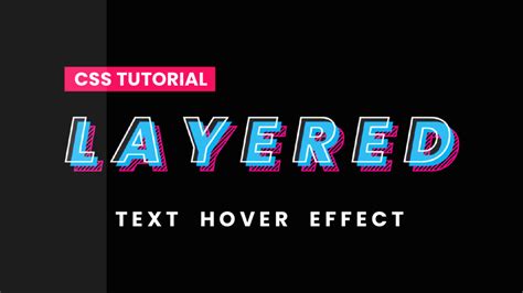 Layered Text Hover Effect Css Coding Artist