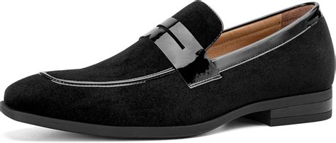 Jitai Mens Velvet Loafers Dress Shoes Loafers For Men