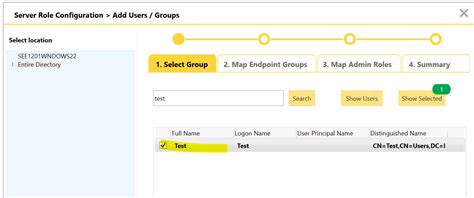 Now It Synchs And Shows All The Available Endpoint Groups