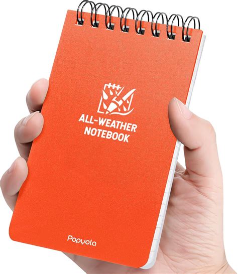 Popyola 1 Pack Waterproof Pocket Notebook 3x5 Pocket