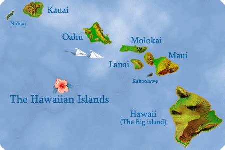 Hawaii Islands Basics Basic Hawaiian Island Information