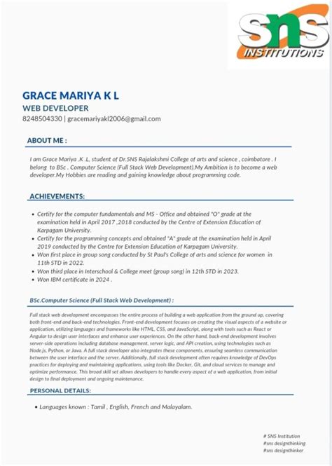 Snsinstitutions Snsdesignthinkers Designthinking Grace Mariya K L