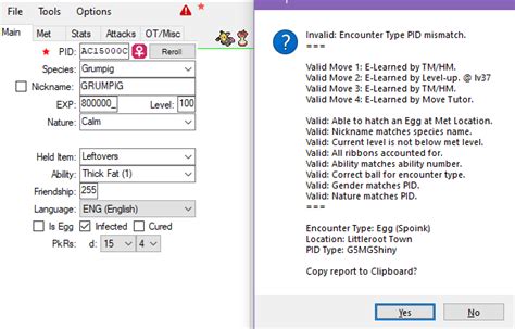 Sometimes When Batch Editing Gen 3 Pokémon Pids An Error Is Thrown For