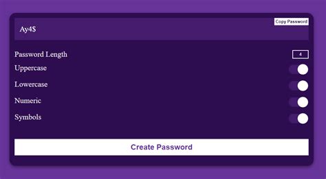 Github Hasanayas Mini Password Generator Random Password Generator