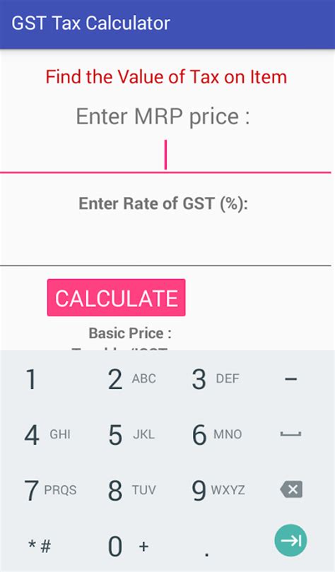 Gst Tax Calculator Apk For Android Download